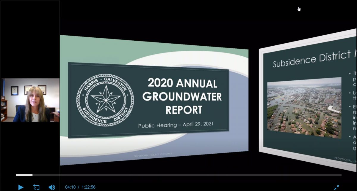 HGSD 2020 Annual Groundwater Report presentation - West Harris County ...