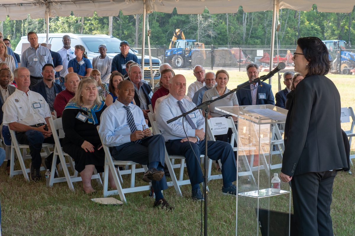 Ribbon-cutting celebrating the completion of the Luce Bayou Interbasin ...