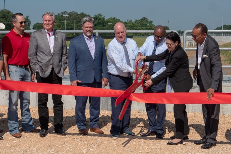 Ribbon-cutting celebrating the completion of the Luce Bayou Interbasin ...